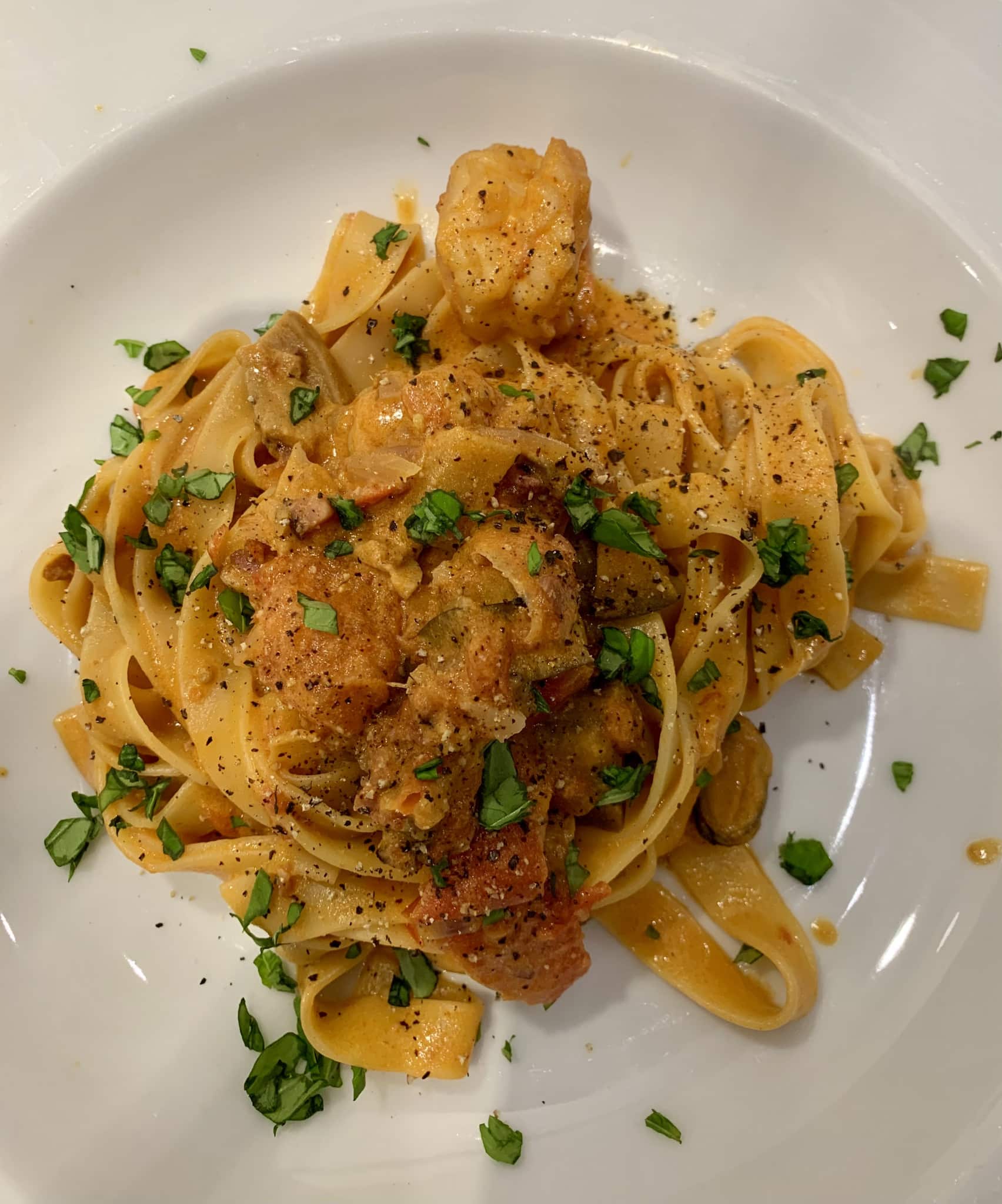 Pasta Mare i monti Geschmack von Bergen und Meer